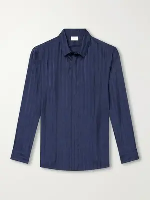 Saint Laurent Striped Jacquard Shirt - Blue