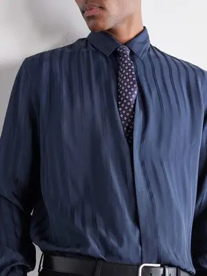 Saint Laurent Striped Jacquard Shirt