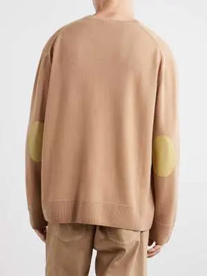 Celine Brown 100% Cashmere Crew Neck Sweater