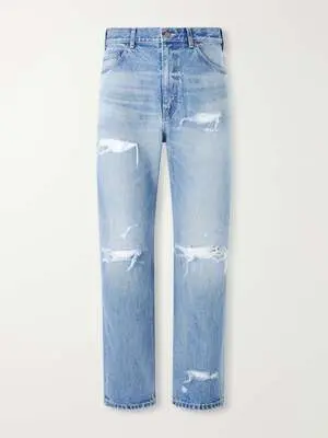 Celine Slim-fit Distressed Jeans