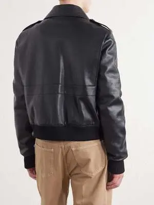 Celine Leather Blouson Jacket