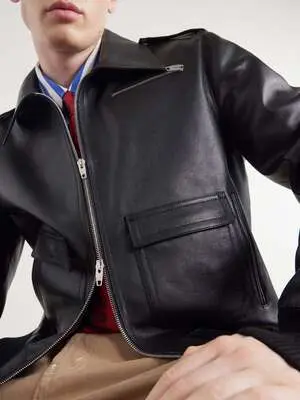 Celine Leather Blouson Jacket