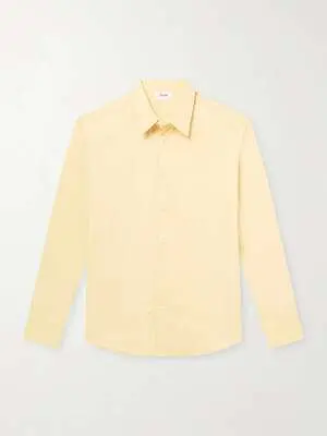 Celine Cotton-poplin Shirt - Yellow