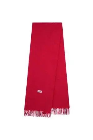 LA GRANNI Oversized Alpaca Scarf - Red