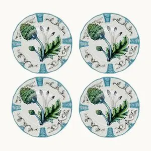 DUGGAN SOCIETY Artichoke Dinner Plate - White