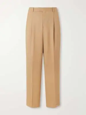 Celine Jazz Straight-leg Stretch Wool-gabardine Trousers