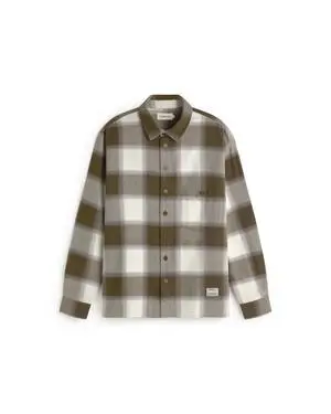 THINKING MU Theo Checkered Overshirt - Green