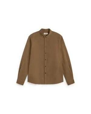 THINKING MU Ant Camel Checkered Shirt - Brown