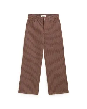 THINKING MU Striped Natural Dyes Kettan Low-rise Trousers