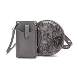 MKF COLLECTION - J'OMOR Hailey Phone Crossbody Bag Charcoal Gray - Grey