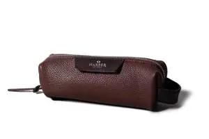 HARBER LONDON Leather Pencil Case - Brown