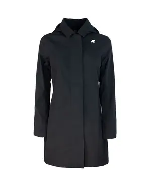 K-WAY Slit-detailed Hooded Coat