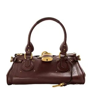 Chloé Leather Shoulder Bag With Lock Detail
