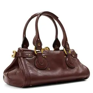 Chloé Leather Shoulder Bag With Lock Detail