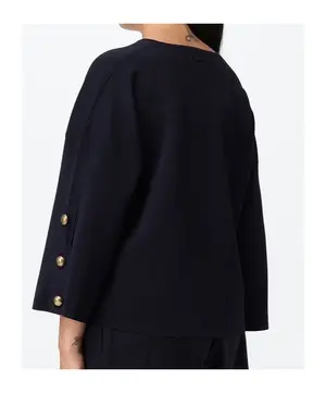 Max Mara Button-detail V-neck Top