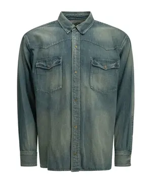 A.PRESSE Vintage Western Denim Shirt