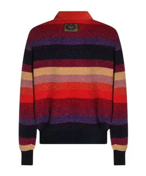 Drole De Monsieur Long-sleeve Knitted Polo Shirt
