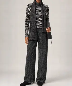 Missoni Metallic Knit Wide-leg Trousers