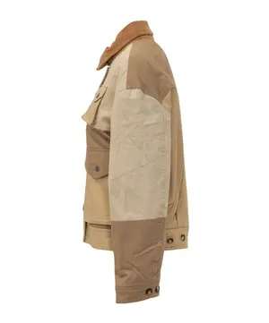 Isabel Marant Étoile Patchwork Detailed Jacket - Light Brown