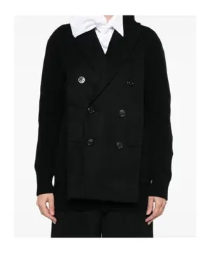 Sacai Double-breasted Layered Cardigan