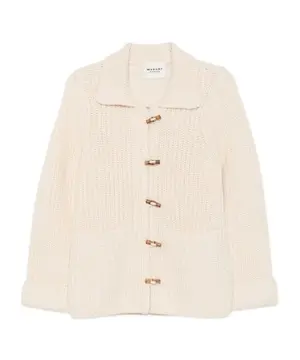 Isabel Marant Étoile Ribbed Knit Cardigan With Toggle Fastening