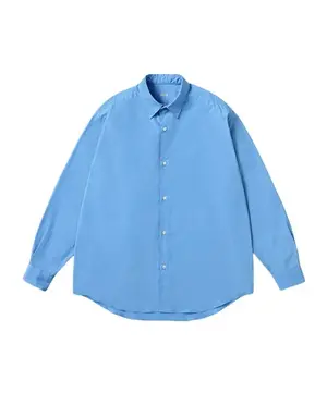 A.PRESSE Regular Collar Shirts - Blue