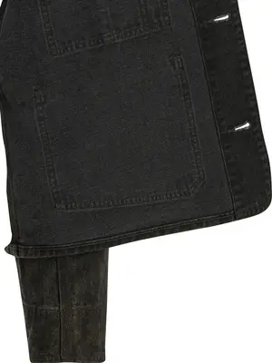A.PRESSE Engineer Collarless Multi-pocket Denim Jacket