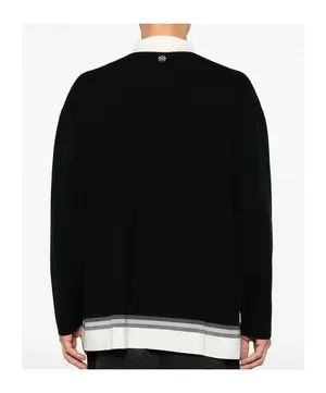 Amiri Long-sleeve Knitted Polo Shirt