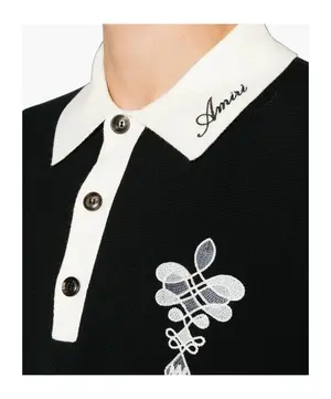 Amiri Long-sleeve Knitted Polo Shirt