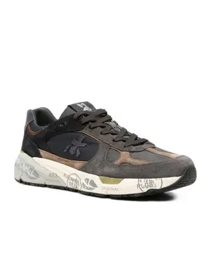 Premiata Lace-up Round Toe Low-top Sneakers