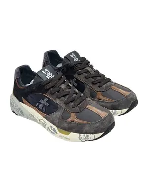 Premiata Lace-up Round Toe Low-top Sneakers