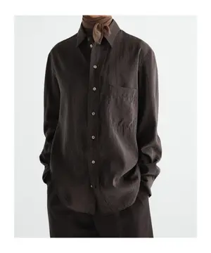LEMAIRE Straight Shirt In Dry Silk