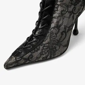 JIMMY CHOO Scarlett 95 Lace Up Ankle Boots