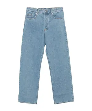 Dries Van Noten Belt-loop Jeans - Light Blue