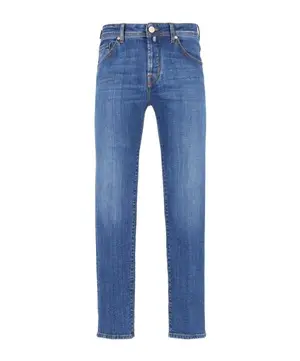 Jacob Cohen Straight-leg Jeans With Belt Loops - Blue