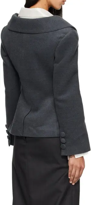 SHUSHU/TONG Double-breasted Peplum Coat