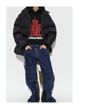 Dsquared2 Long-sleeved Padded Jacket With Logo
