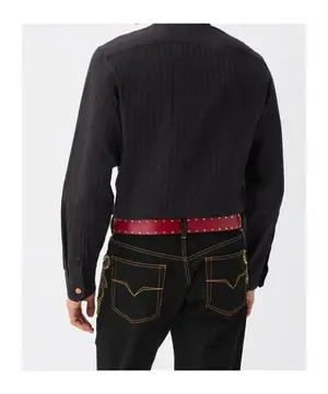 Versace Jacquard Cotton-silk Regular Shirt
