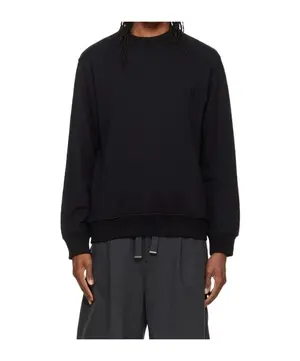 WOOYOUNGMI Logo-print Long-sleeve Sweatshirt - Black