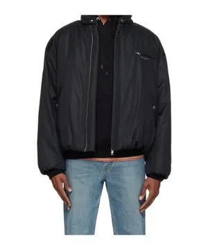 WOOYOUNGMI Logo-print Zip-up Bomber Jacket
