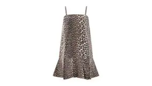 GANNI Leopard Print Midi Dress