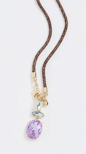 ROXANNE ASSOULIN Crystal Granita Le Petite Cord Necklace