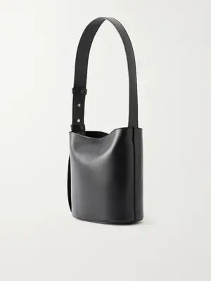 LIÉ STUDIO Paula Leather Tote - Black