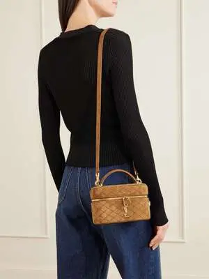 Saint Laurent Gaby Suede Shoulder Bag - Brown