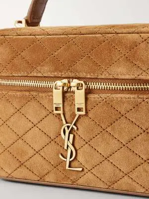 Saint Laurent Gaby Suede Shoulder Bag - Brown