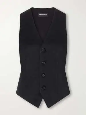 ANN DEMEULEMEESTER Stanse Belted Crepe Vest