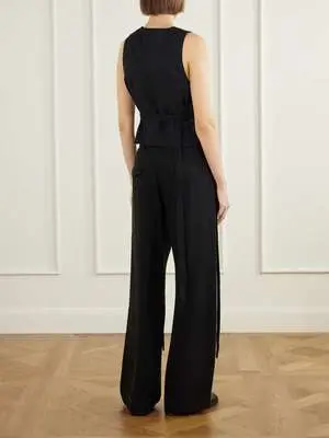ANN DEMEULEMEESTER Stanse Belted Crepe Vest