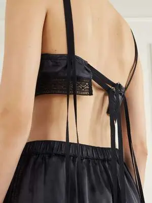 ANN DEMEULEMEESTER Lace-trimmed Cropped Cami