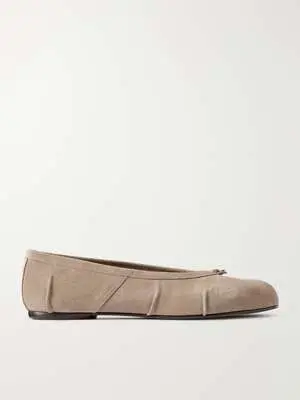 MAISON MARGIELA Tabi Split-toe Suede Ballet Flats