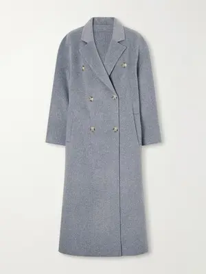 Loulou De Saison Irvin Double-breasted Wool And Cashmere-blend Coat - Gray